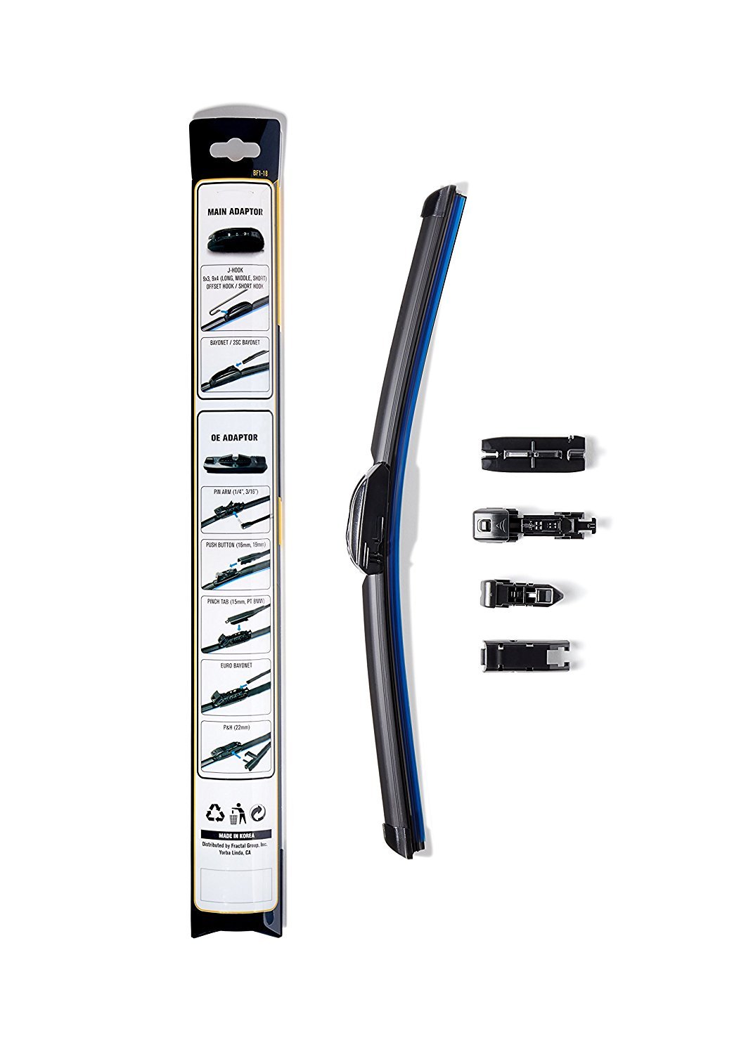 Installer Champ Beam Force 1 Wiper Blade - Fits 97% of Cars Front/Rear ...