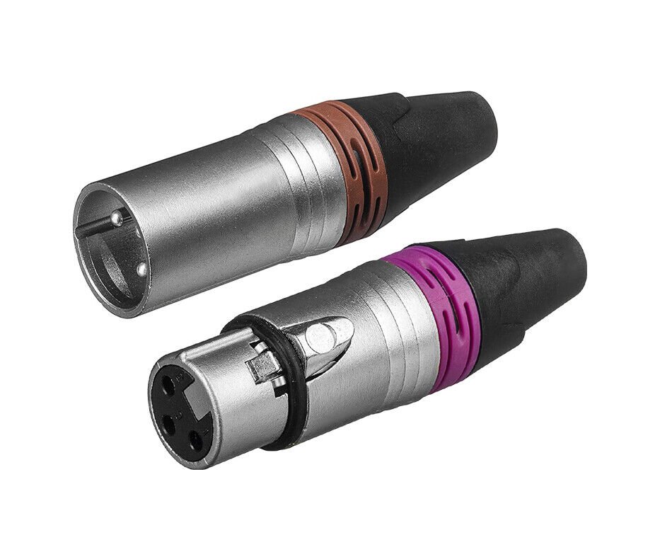3 Pin Mic connector Male and Female for Amplifier Guitar Mixer ...
