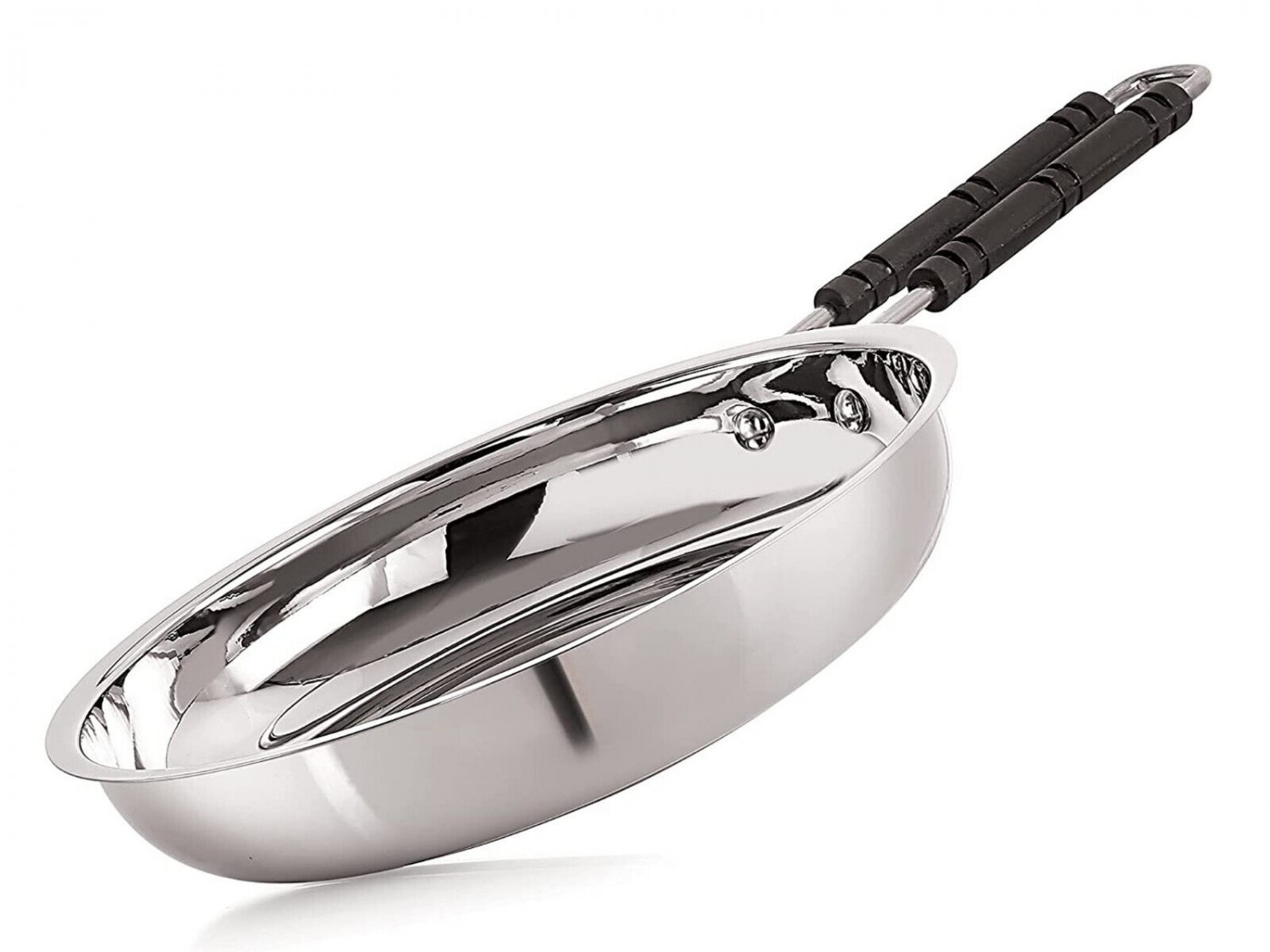 Stainless Steel Bottom Induction & Gas Compatible Fry Pan/ Saute Pan ...