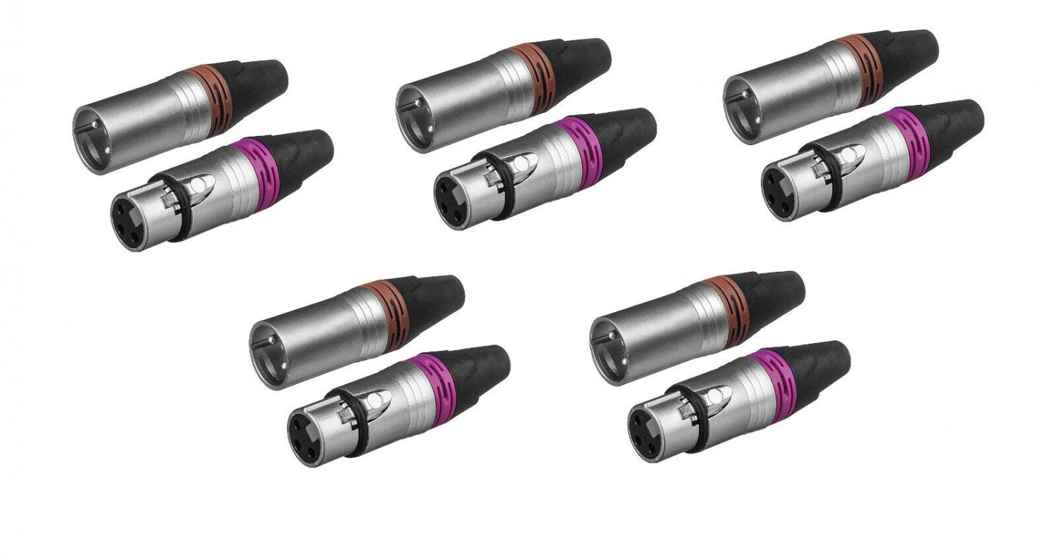 3 Pin Mic connector Male & Female Combo Amplifier Guitar Mixer ...