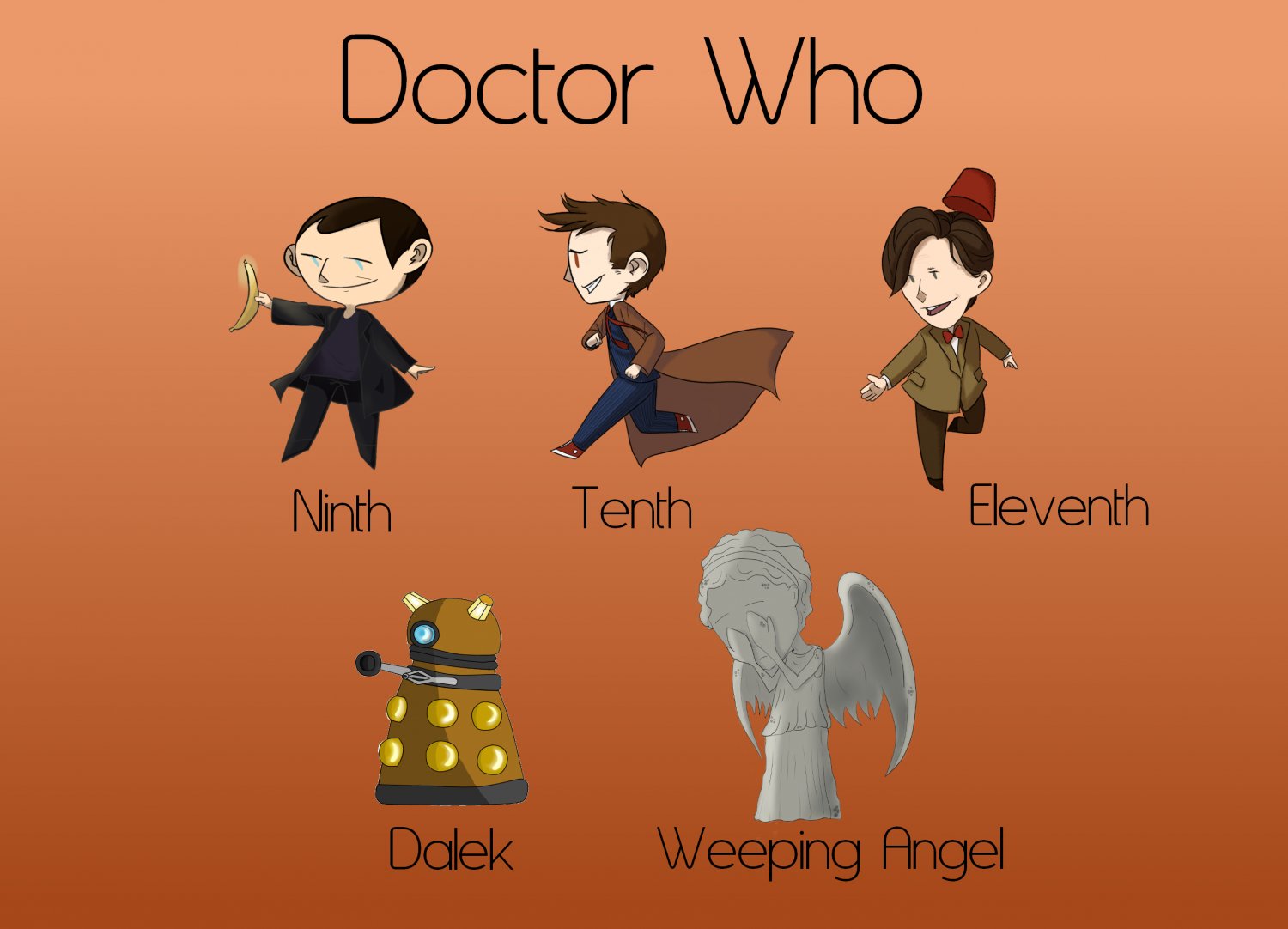 Doctor Who sticker set
