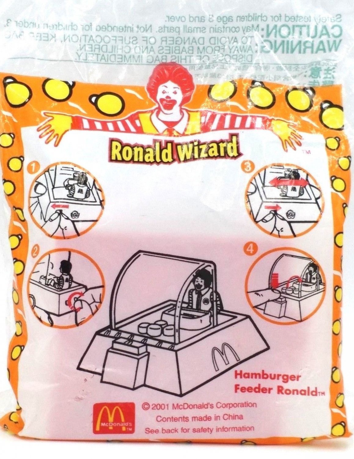 2001 Ronald Wizard McDonalds Happy Meal Toys & Collectibles Full Set of ...