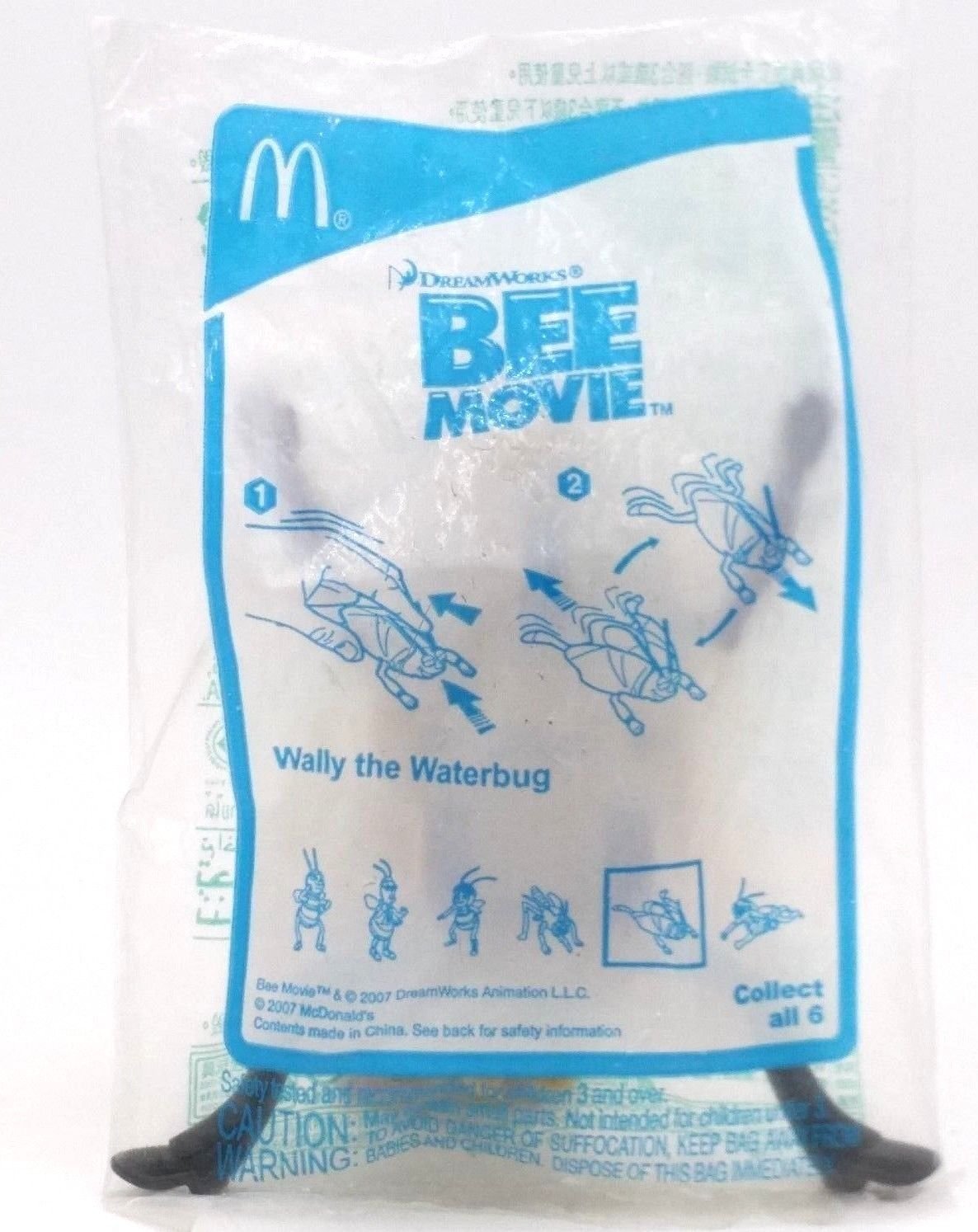 DreamWorks Animation Bee Movie Wally the Waterbug McDonald's Meal Toy