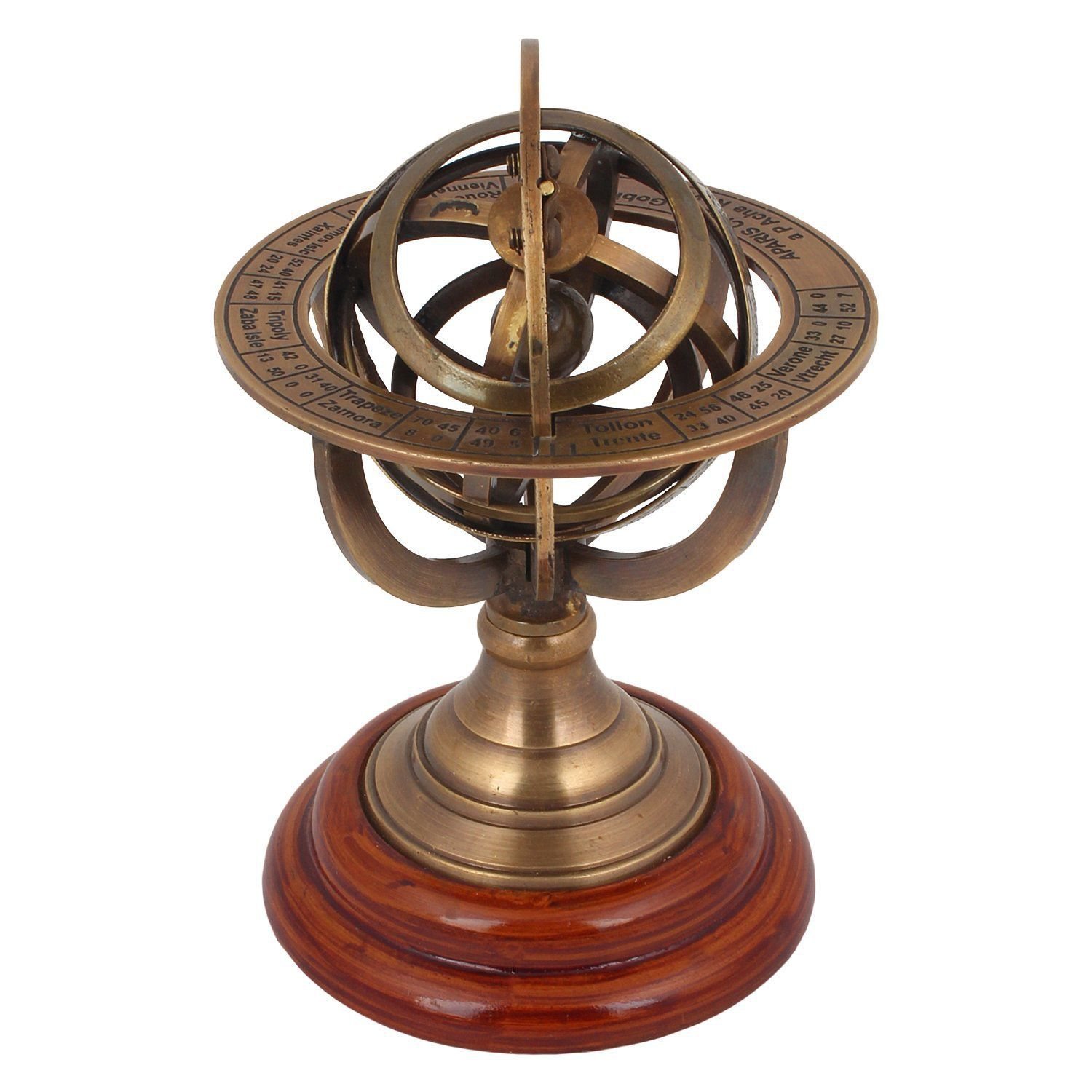 Nautical Brass Sphere Armillary Collectible Nautical Decor