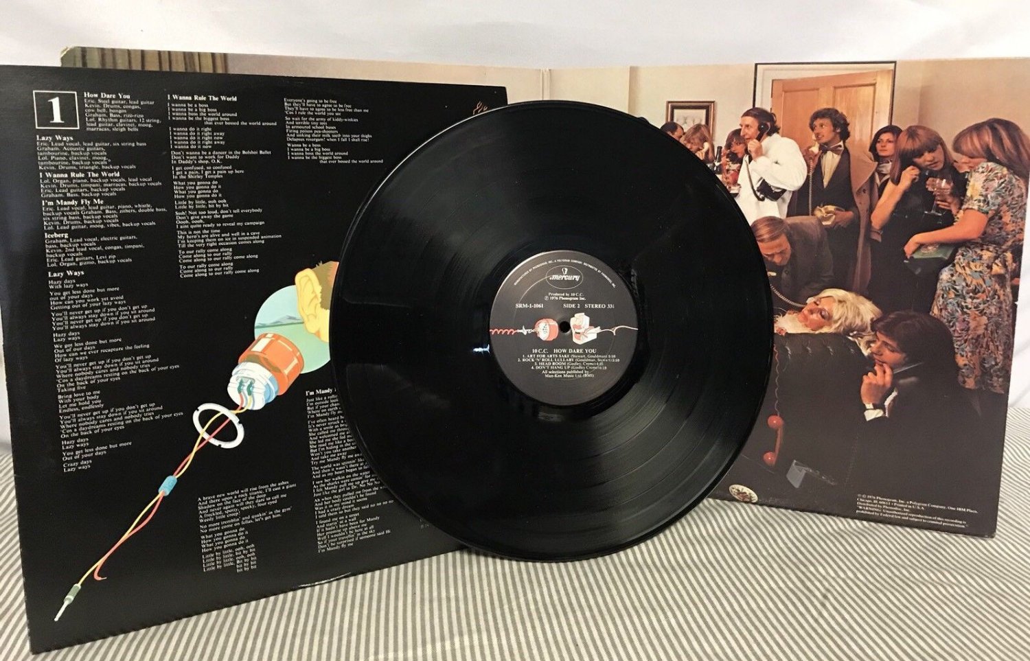 1976 10cc HOW DARE YOU 12" Vinyl LP Record Album VG+ Condition Mercury