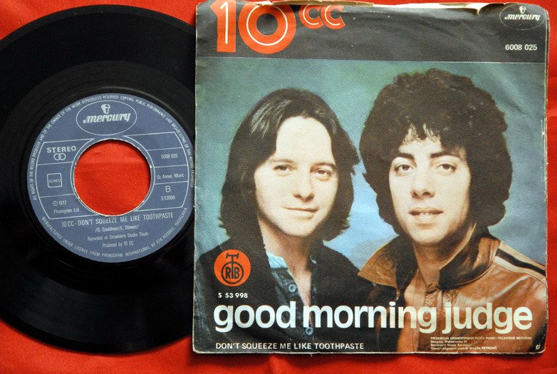 10CC GOOD MORNING JUDGE 1977 RARE EXYUGO 7“ PS