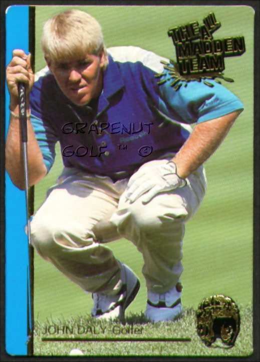 JOHN DALY ACTION PACKED HI-PRO ALL MADDEN TEAM PGA GOLF FOOTBALL CARD ...