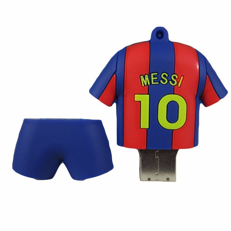 Messi Shirt Soccer FC Barcelona Football 16GB USB Flash Drive Memory Stick