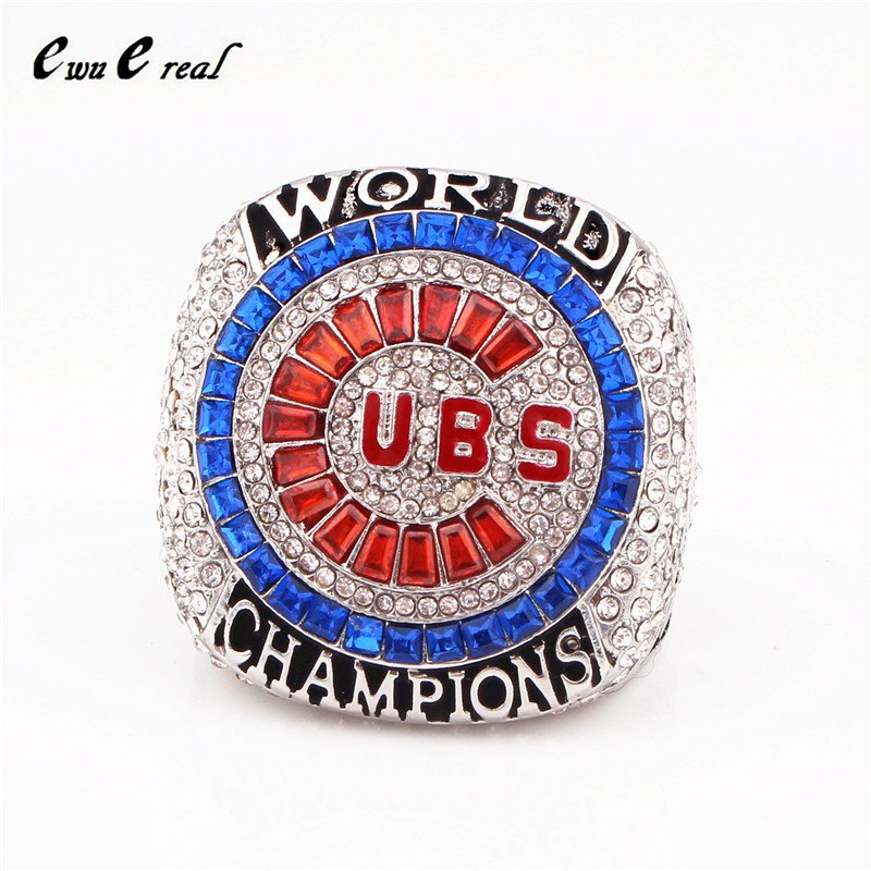 New 2016 US Size 8 to 15 ZOBRIST Chicago Cubs Series Champion Ring Manufact