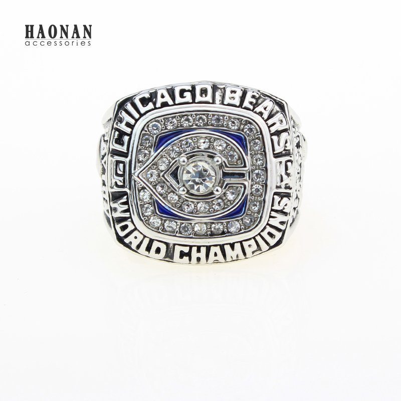1985 Chicago Bears SuperBowl World Champion Solid Championship Ring with Sa