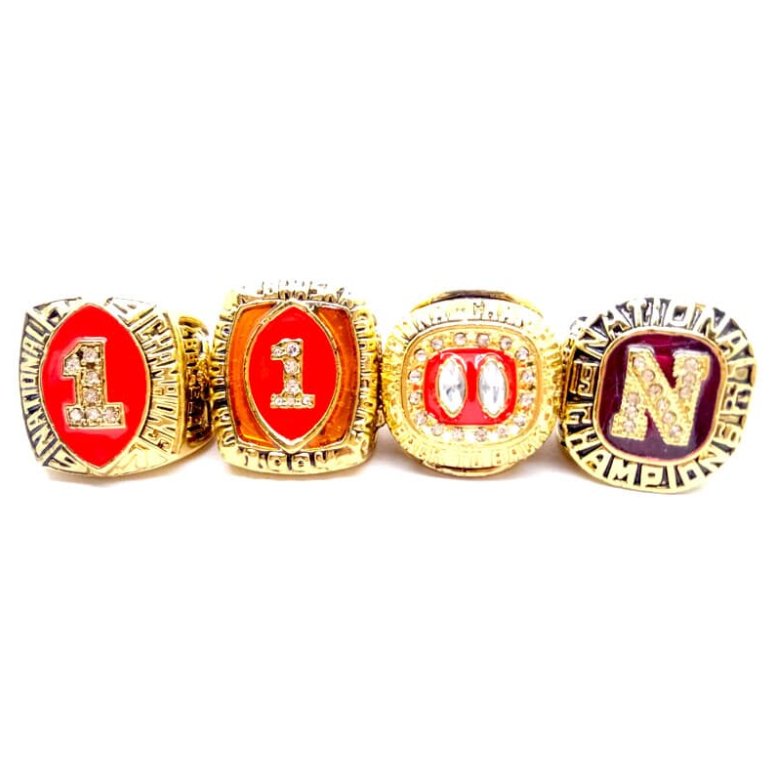 1983-1994-1995-1997 Nebraska Cornhuskers world series Championship ring ...
