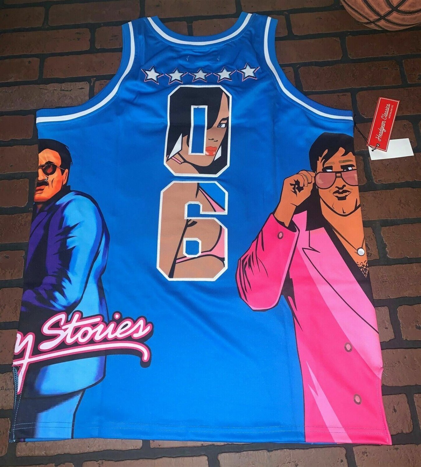 GRAND THEFT AUTO VICE CITY Headgear Classics Basketball Jersey ~Never ...