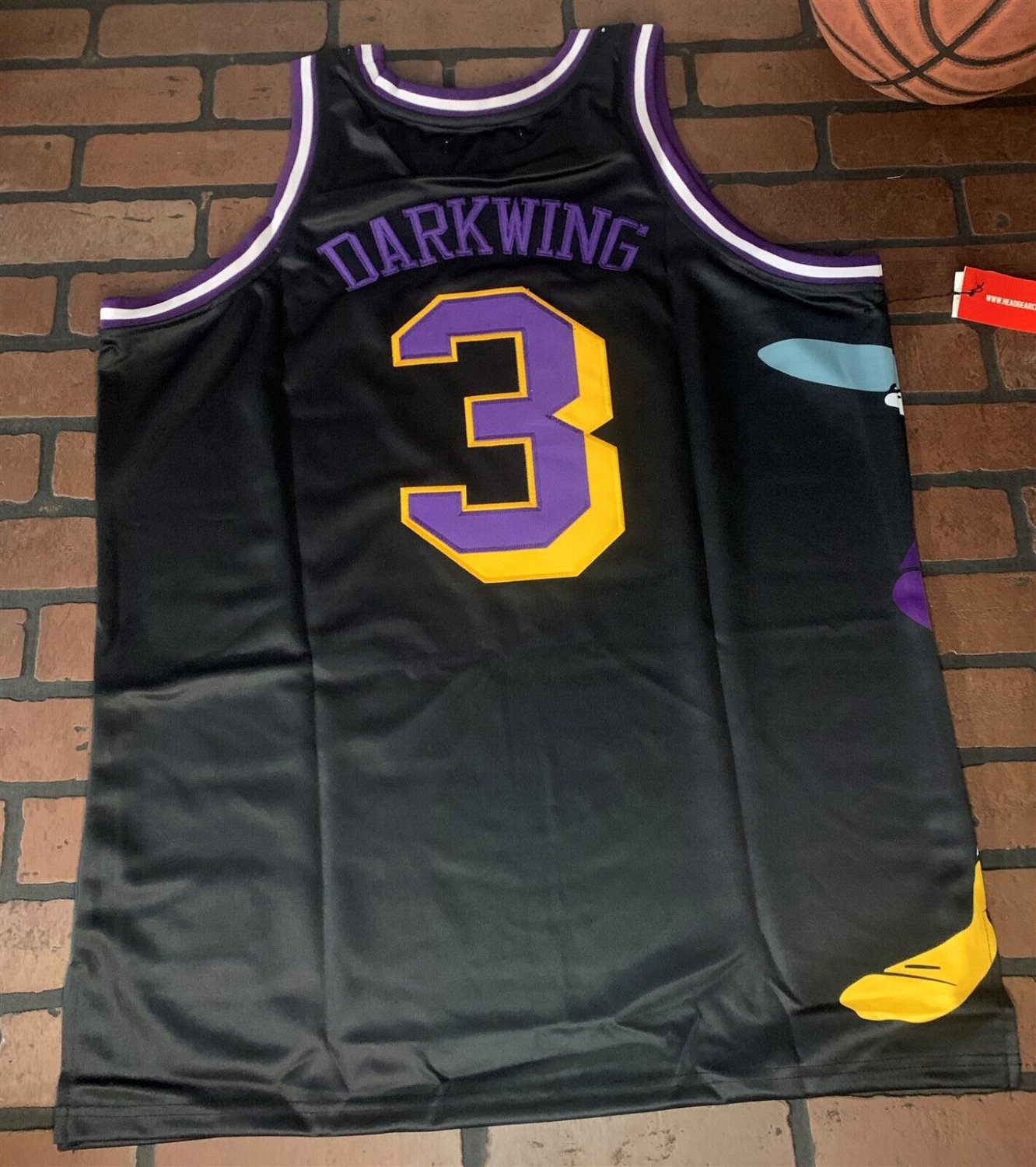 DARKWING DUCK/LOS ANGELES Headgear Classics Basketball Jersey ~Never ...