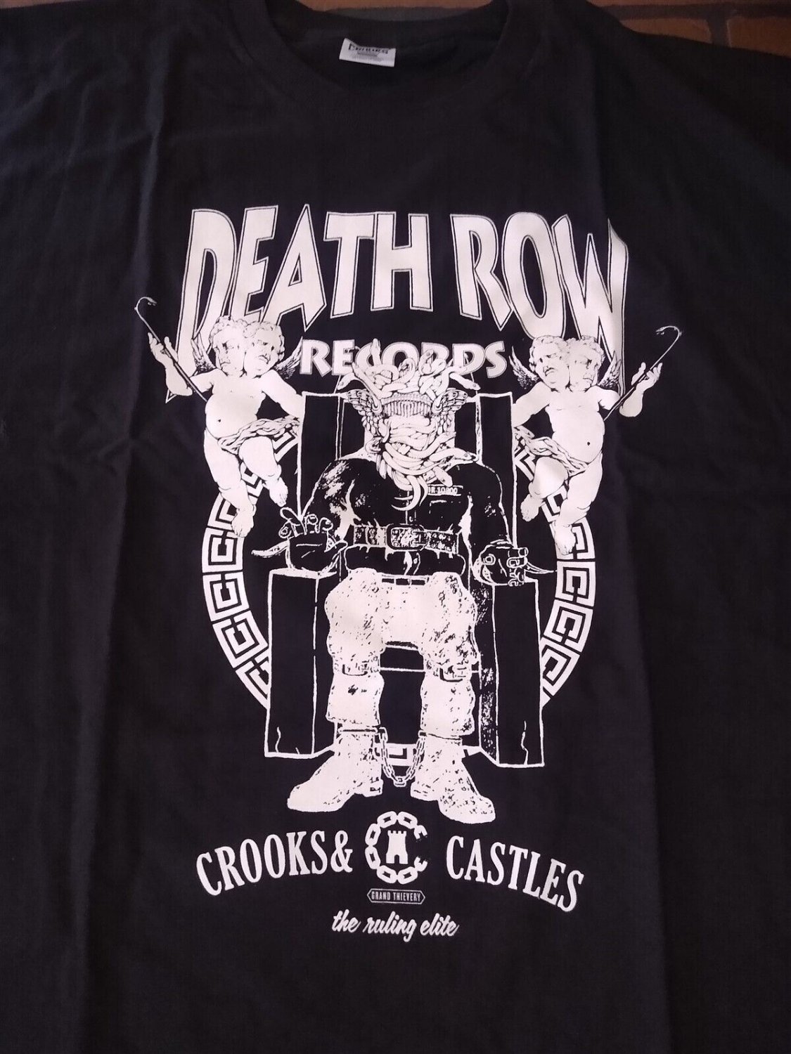 DEATH ROW RECORDS - Crooks & Castles Licensed Black T-shirt ~Never Worn ...