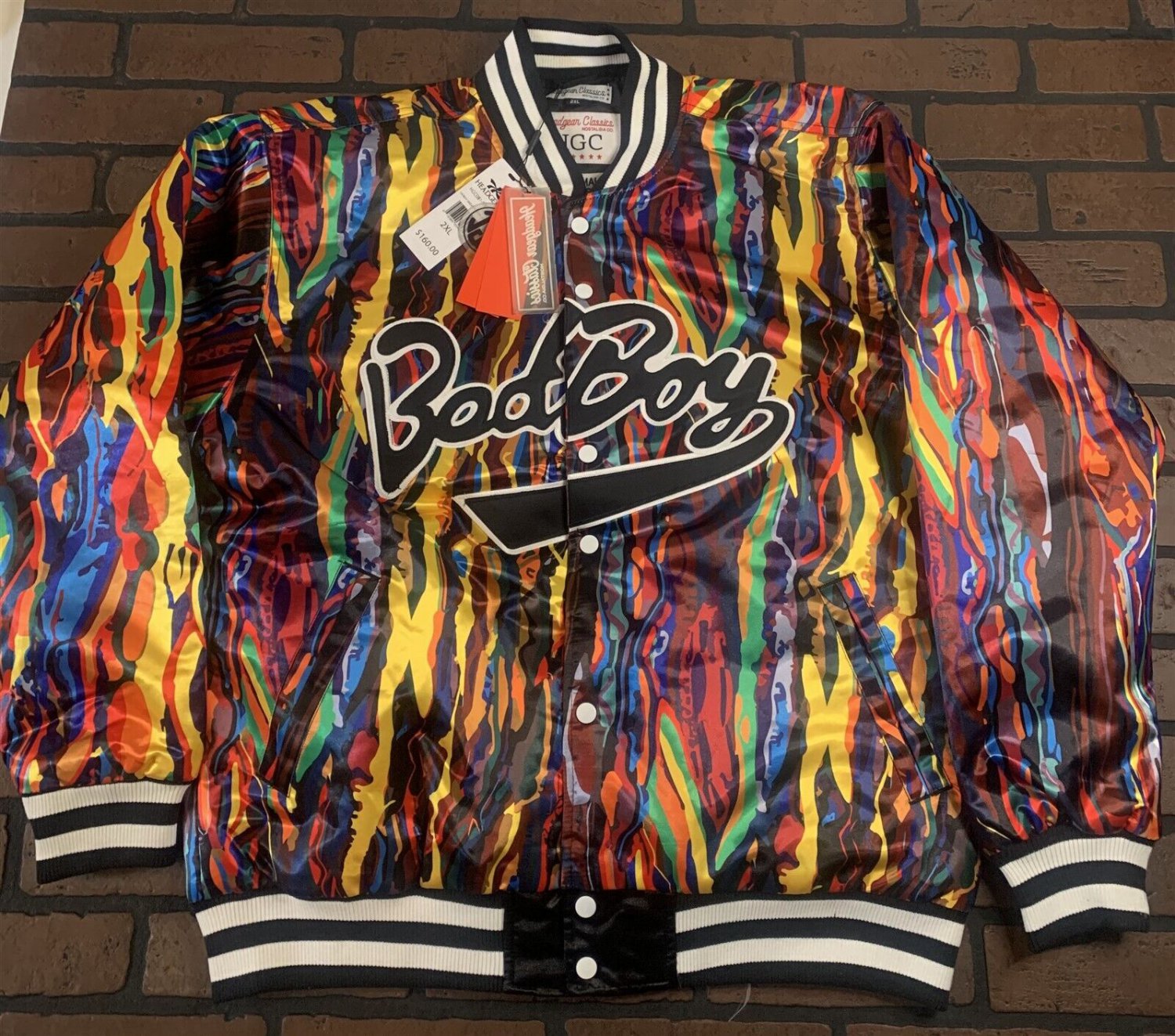 BAD BOY BIGGIE SMALLS Headgear Classics Streetwear Jacket~Never Worn~ M ...