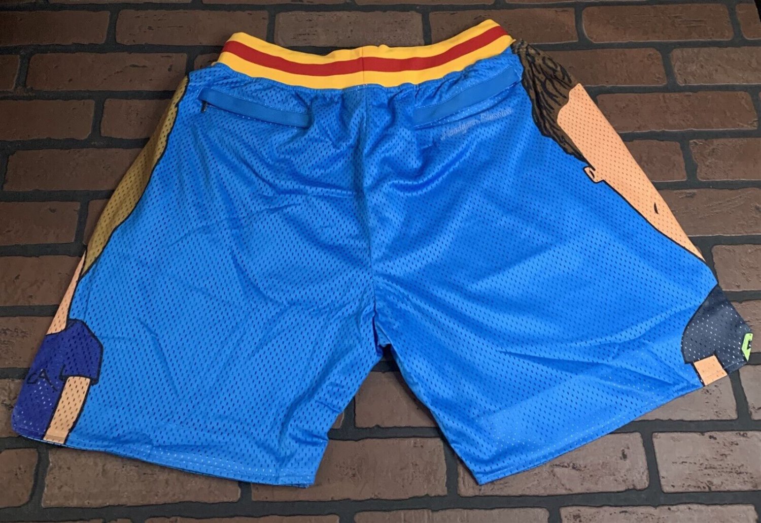 BEAVIS & BUTTHEAD Blue Headgear Classics Basketball Shorts ~Never Worn ...