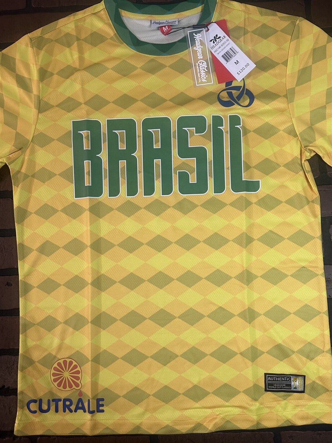 BRAZIL 1990 World Cup National Team Headgear Classics Soccer Jersey ...