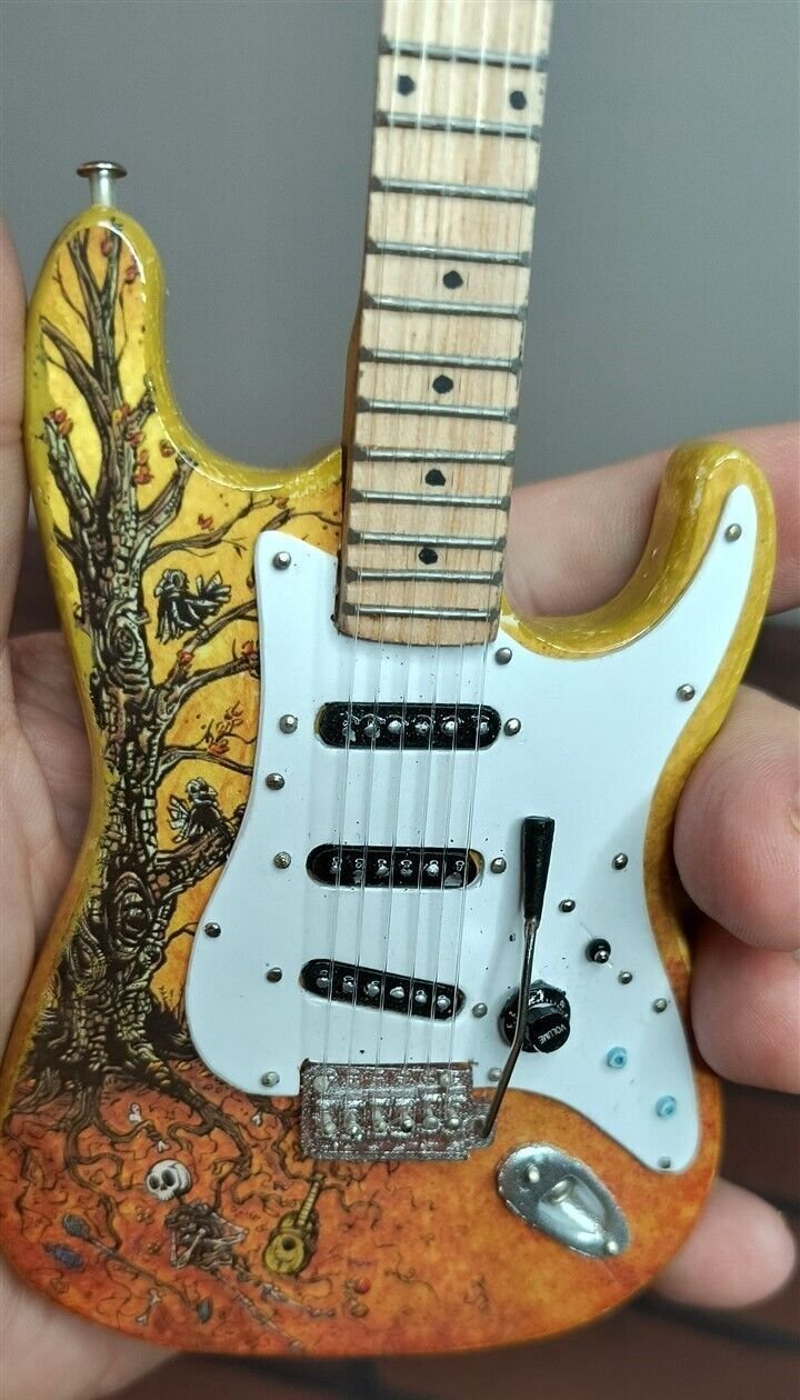 DAVID LOZEAU - Tree of Life Fender Strat 1:4 Scale Replica Guitar ~Axe ...
