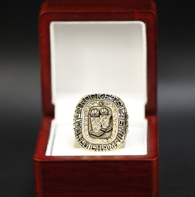 1995 Houston Rockets Basketball NBA championship ring 11 size with cas
