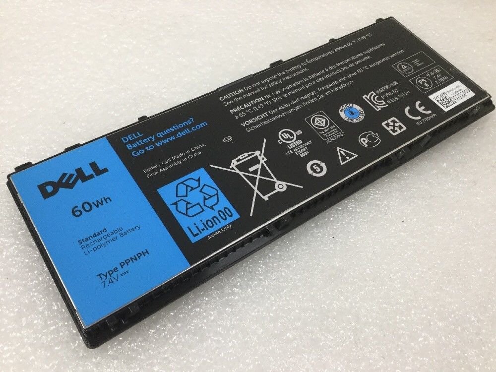 Genuine 60Wh Dell Battery Latitude 10 ST2 , PPNPH YCFRN FWRM8 KY1TV ...