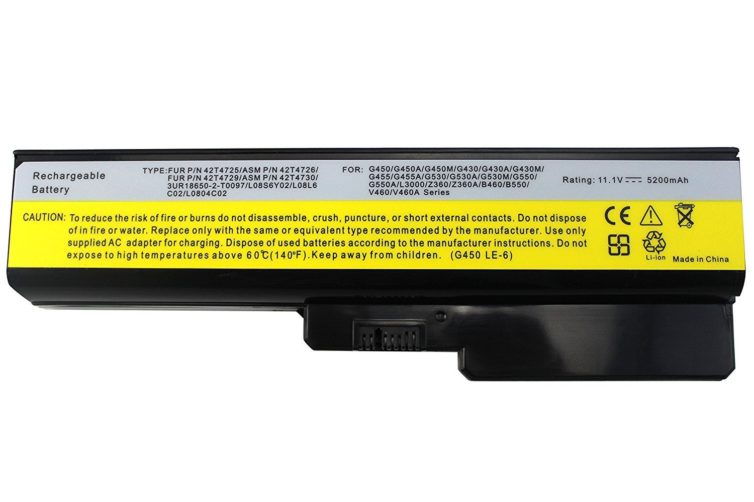 New laptop Battery for LENOVO 3000 G430 G450 G455 G530 N500 series ...
