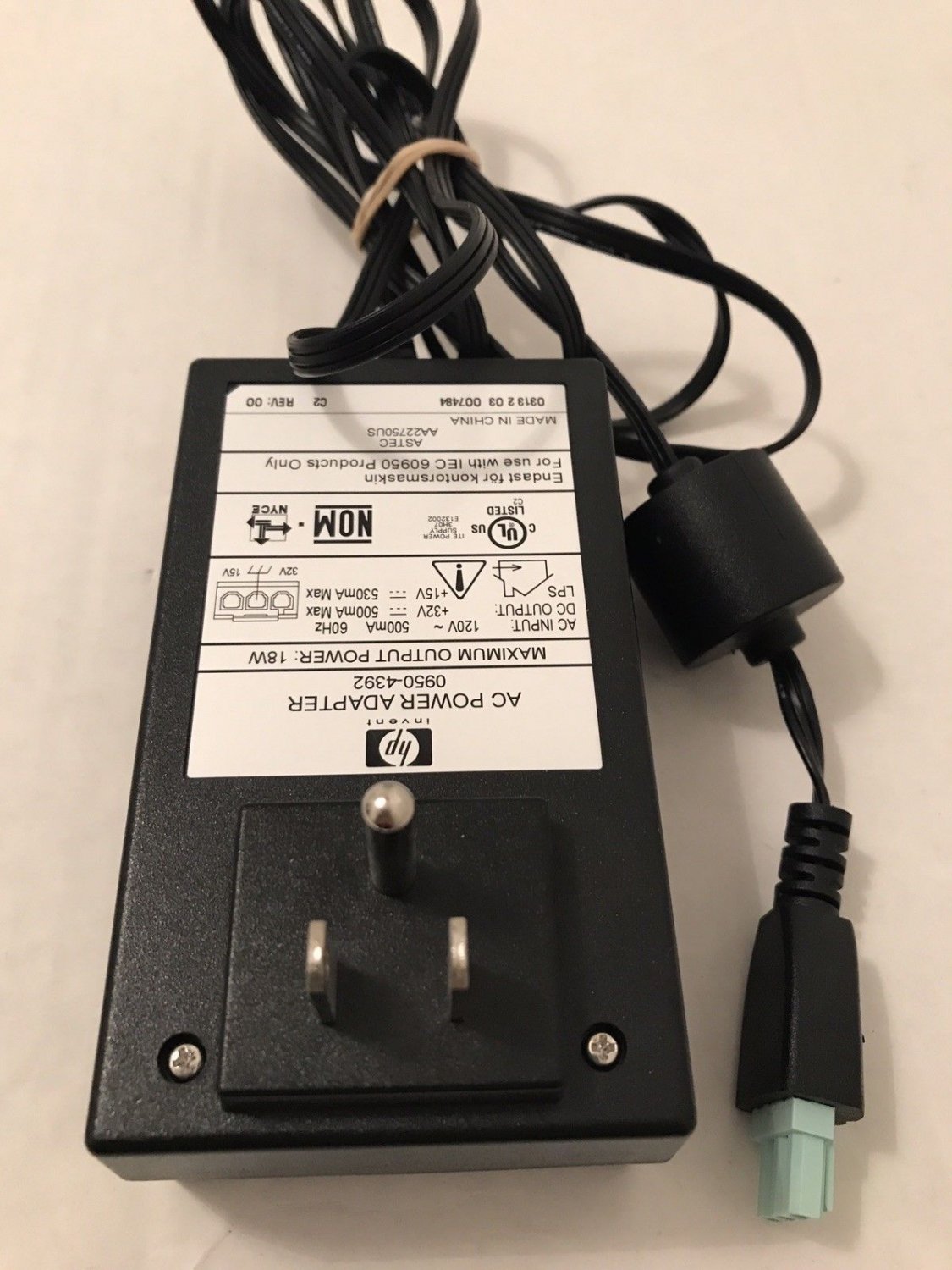 GENUINE -HP-0950-4392 32V-AC-POWER-ADAPTER for Printer A4G13D 60Hz IEC ...