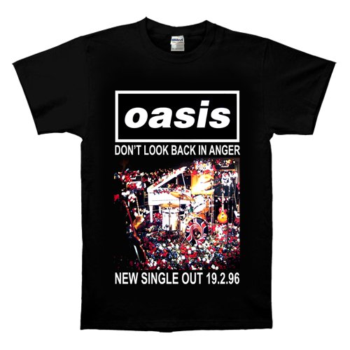 Oasis Dont Look Back In Anger Rock Band T-Shirt Tshirt Tee