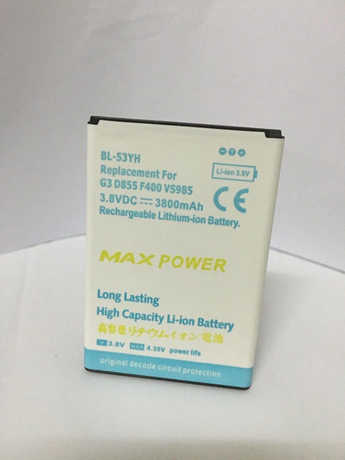 Battery 3800mAh BL-53YH For LG G3 D858 D855 D857 D859 D850 F400 F460