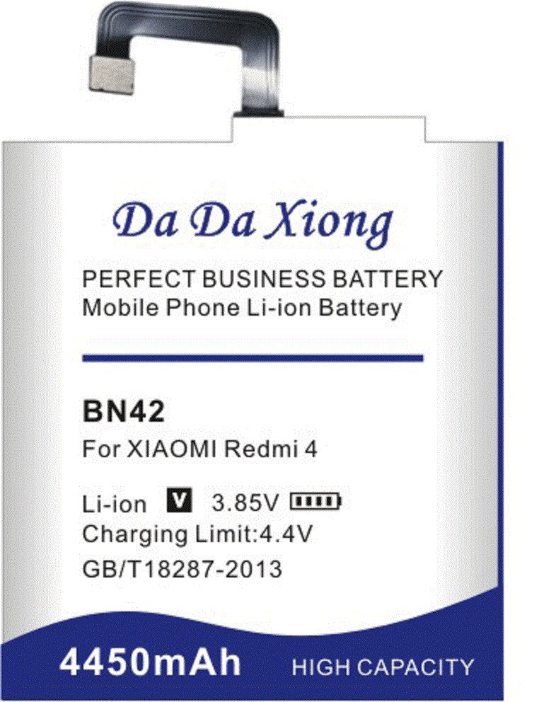 4450mAh Battery for Xiaomi Redmi 4 Battery Hongmi 4 for 2G RAM 16G ROM ...