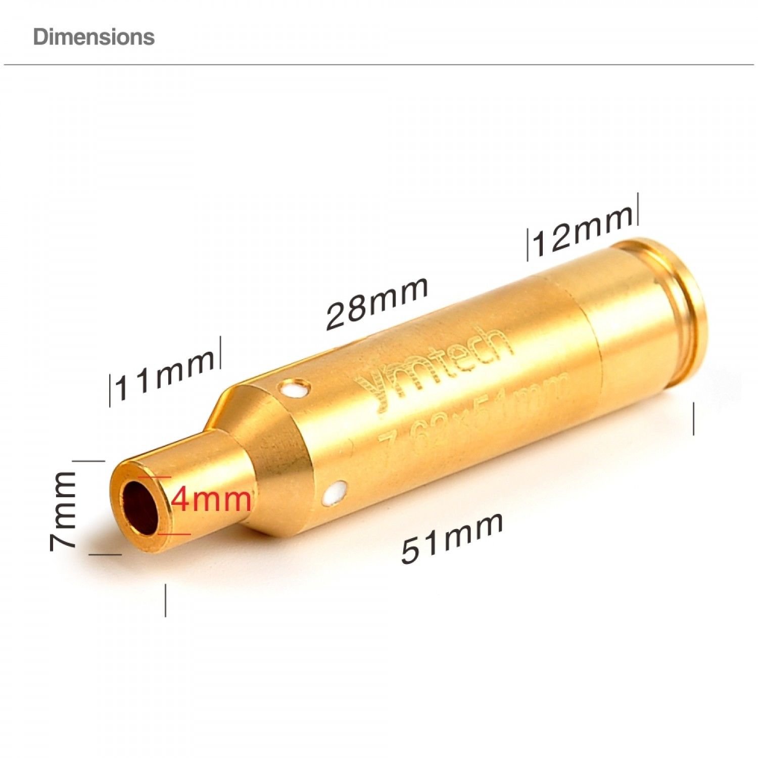 7.62x51mm(Pulse 70MS) Laser Bullet for Dry Fire Training and Shooting ...