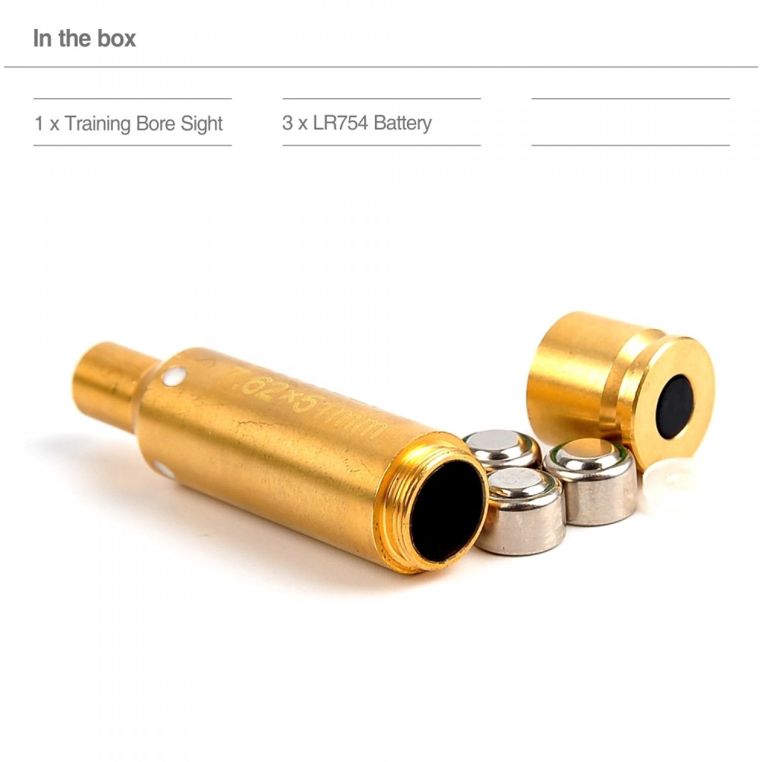 7.62x51mm(Pulse 70MS) Laser Bullet for Dry Fire Training and Shooting ...