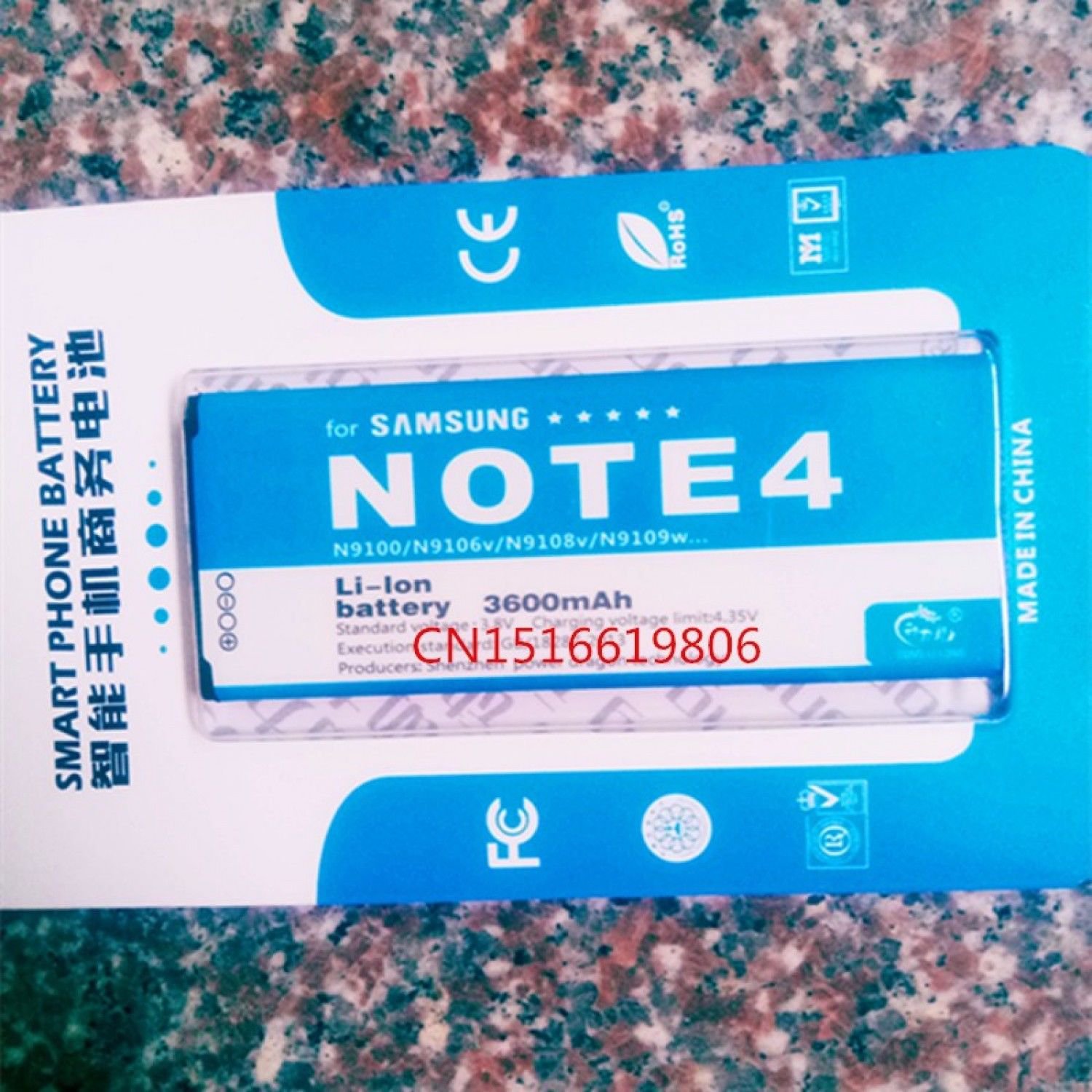 3600mAh Battery for Samsung Galaxy Note 4 N9100 SM-N910H SM-N910C SM-N910U