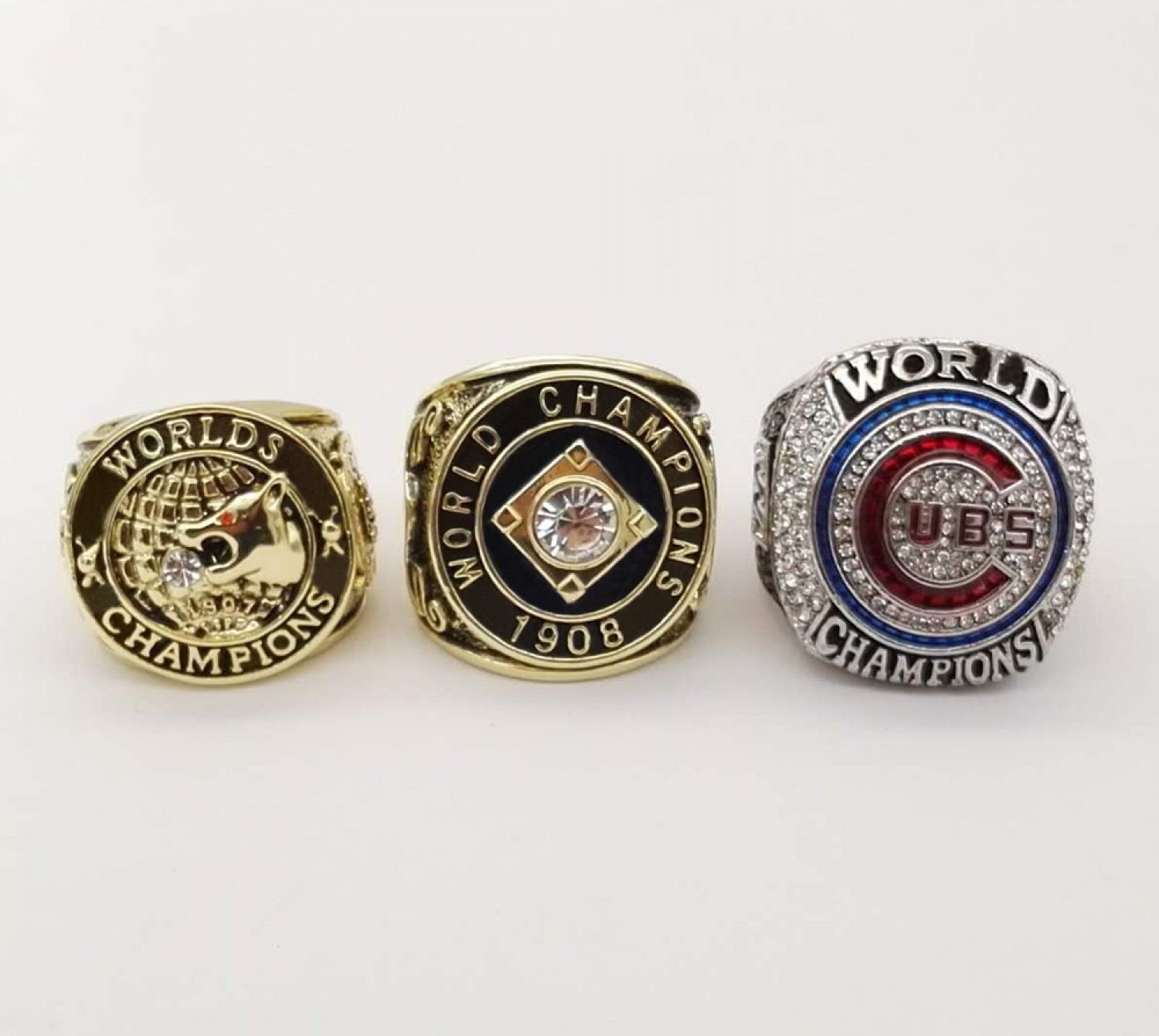 New Arrival 1907 1908 2016 Chicago Cubs Set World Series Championship ...