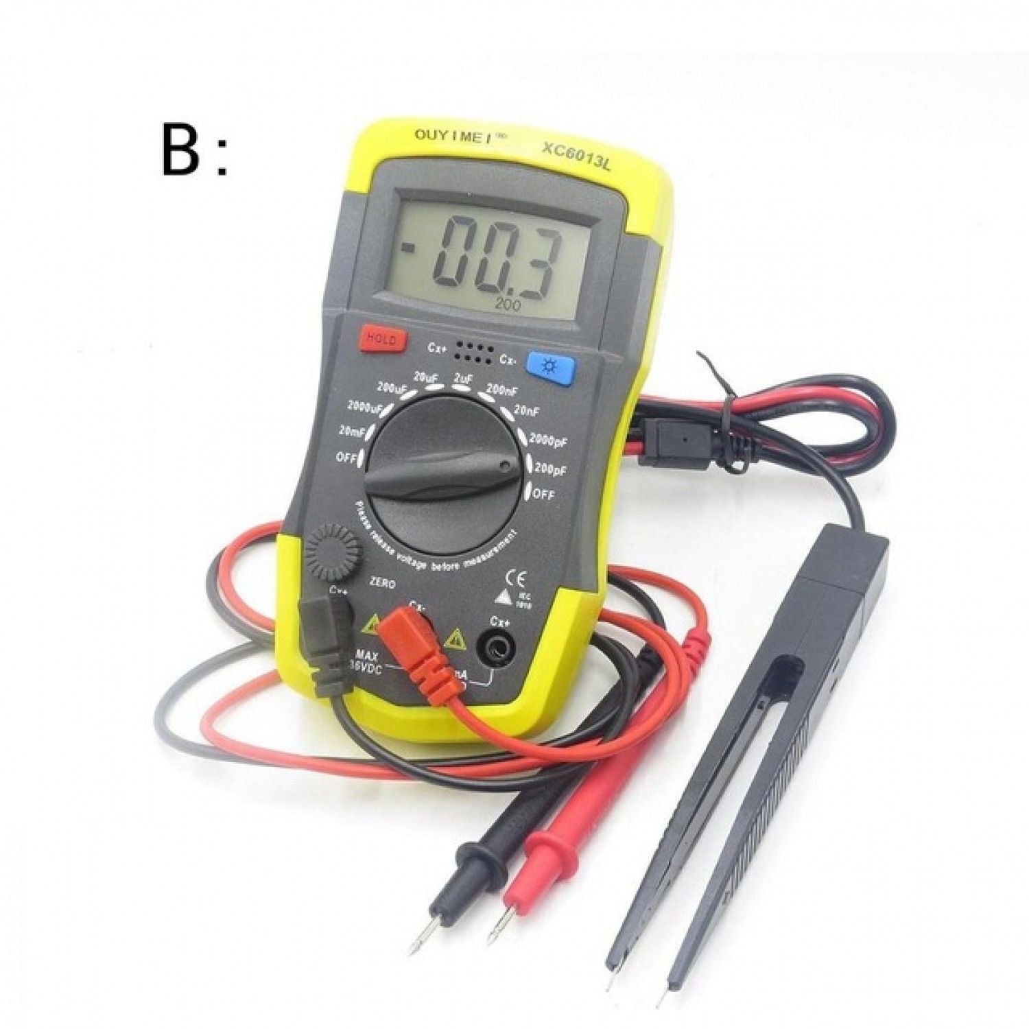 Capacimetro Digital Capacity Meter Capacitor Capacitance Tester LCD