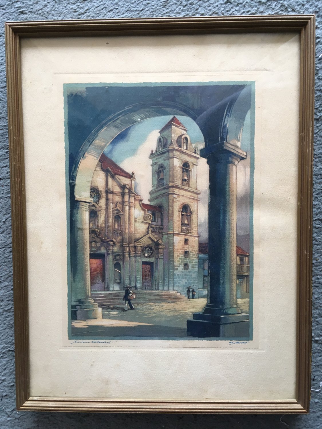 3 Vintage Al Mettel Lithograph Artwork:Havana Cardinal,Canterbury ...