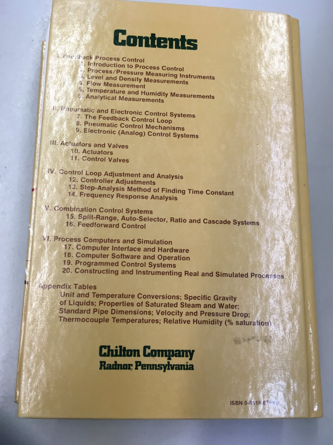 Instrumentation for process measurement and control 3rd Edition by ...