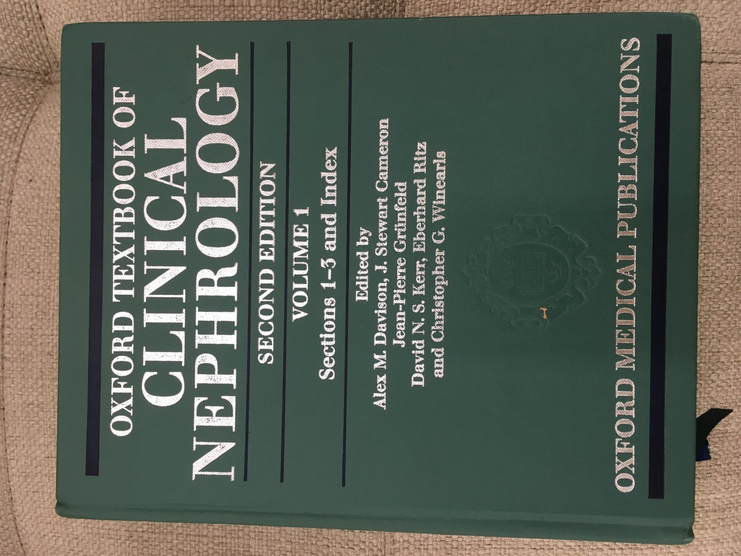 Clinical Nephrology 2nd Edition Volume 1 sections 1-3 and Index , Alex ...
