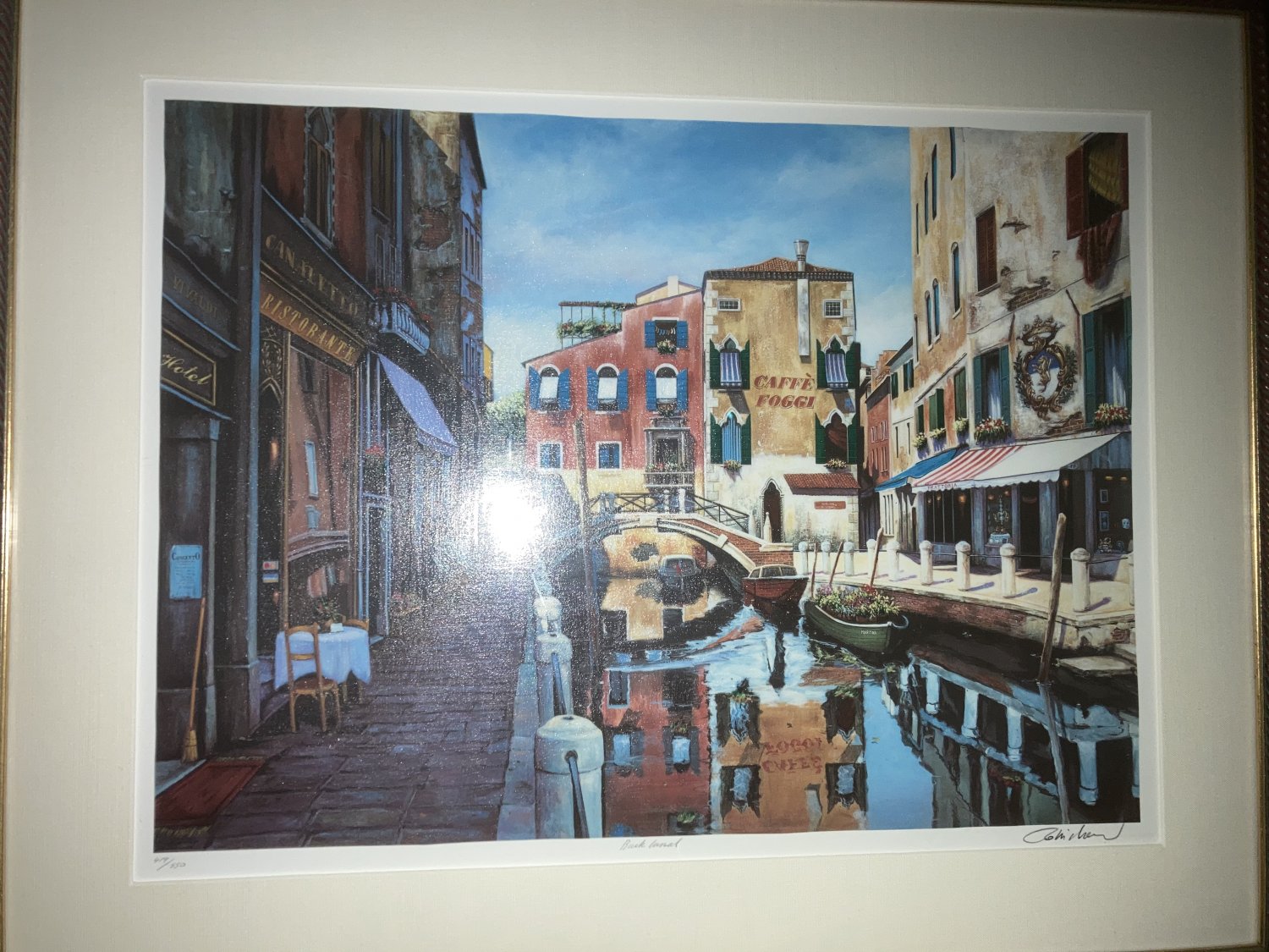 Robichaud Limited Edition “Back Canal 2000” Pencil signed # 419/550 ...