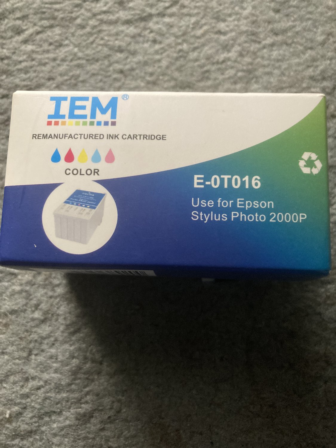 Brand New 2 IEM BLACK E-0T015 & 1 IEM Color Ink Cartridges For Epson ...