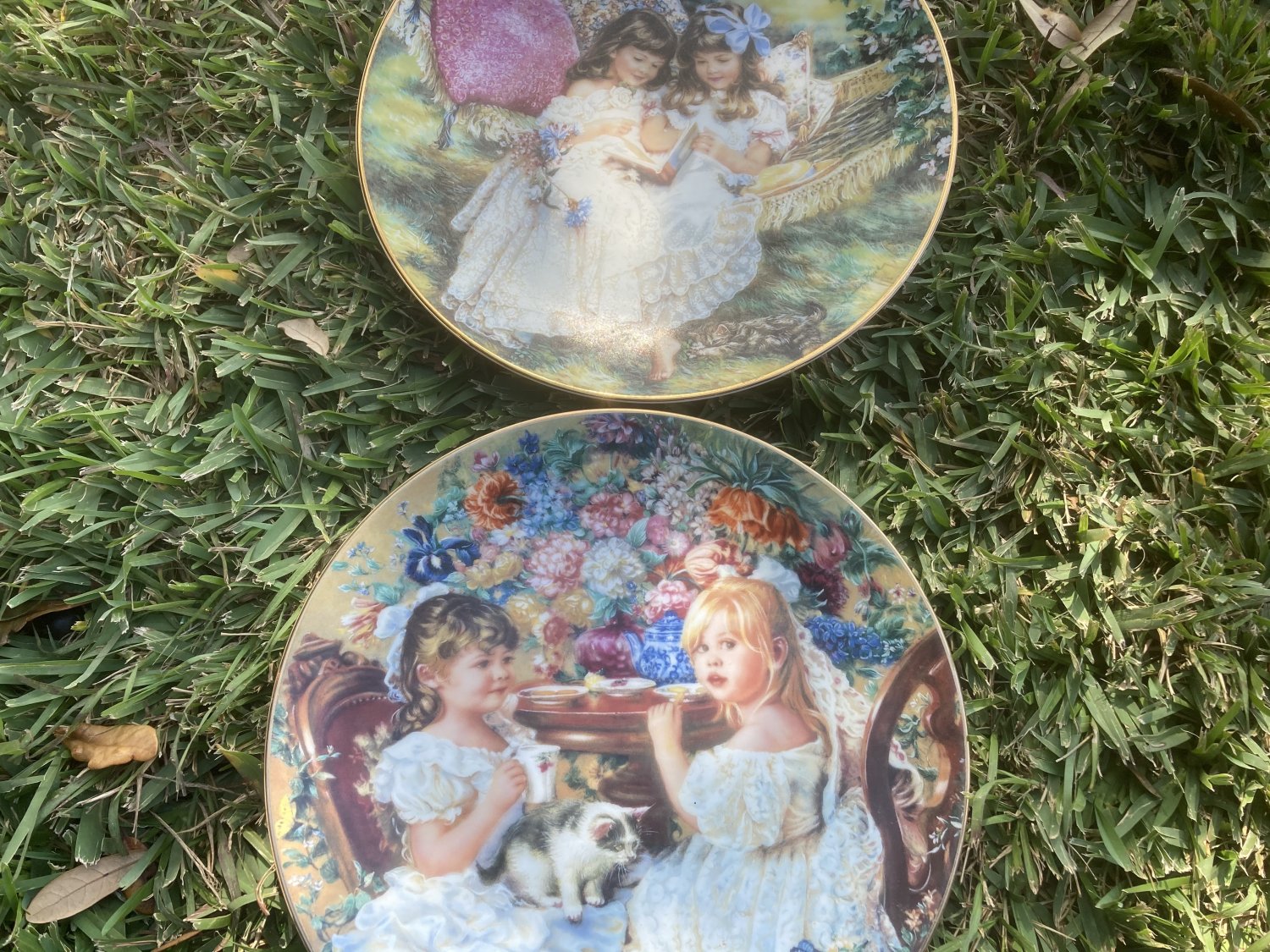 Two 1991 Reco Limited Edition Plates:"The Tea Party" & “Storybook ...