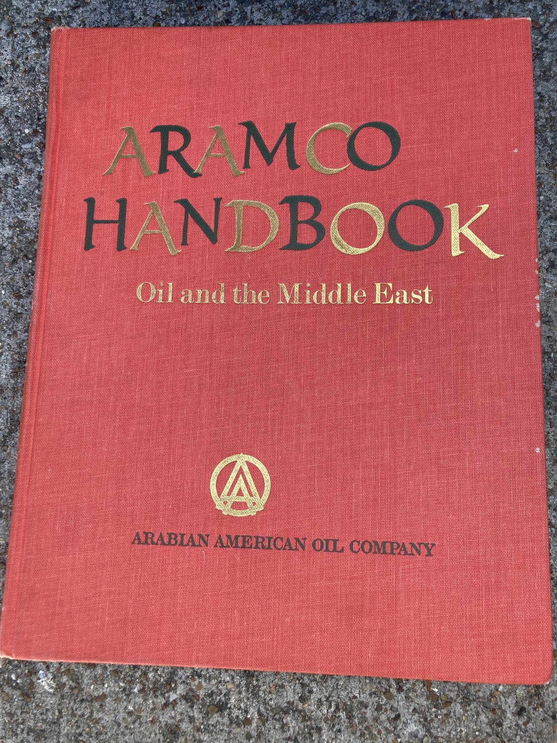 Aramco Handbook Arabian American Oil Company Hardcover 1968