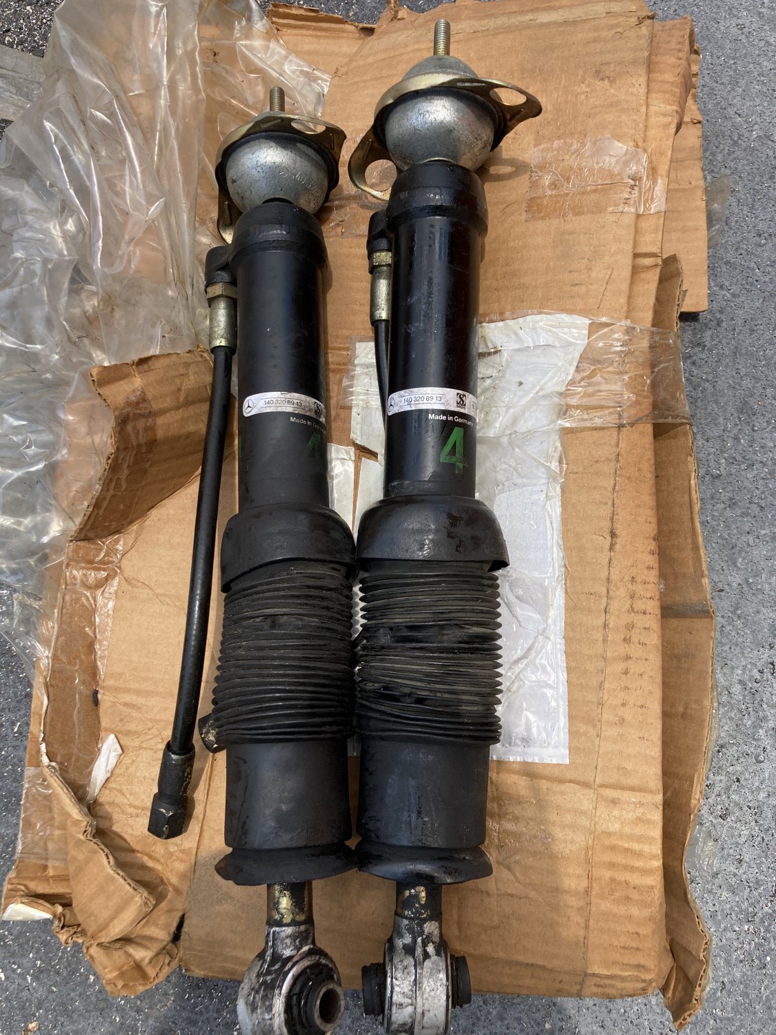 Fit Mercedes W140 S500 2 Rear Shock Absorber Strut Left and Right AS IS
