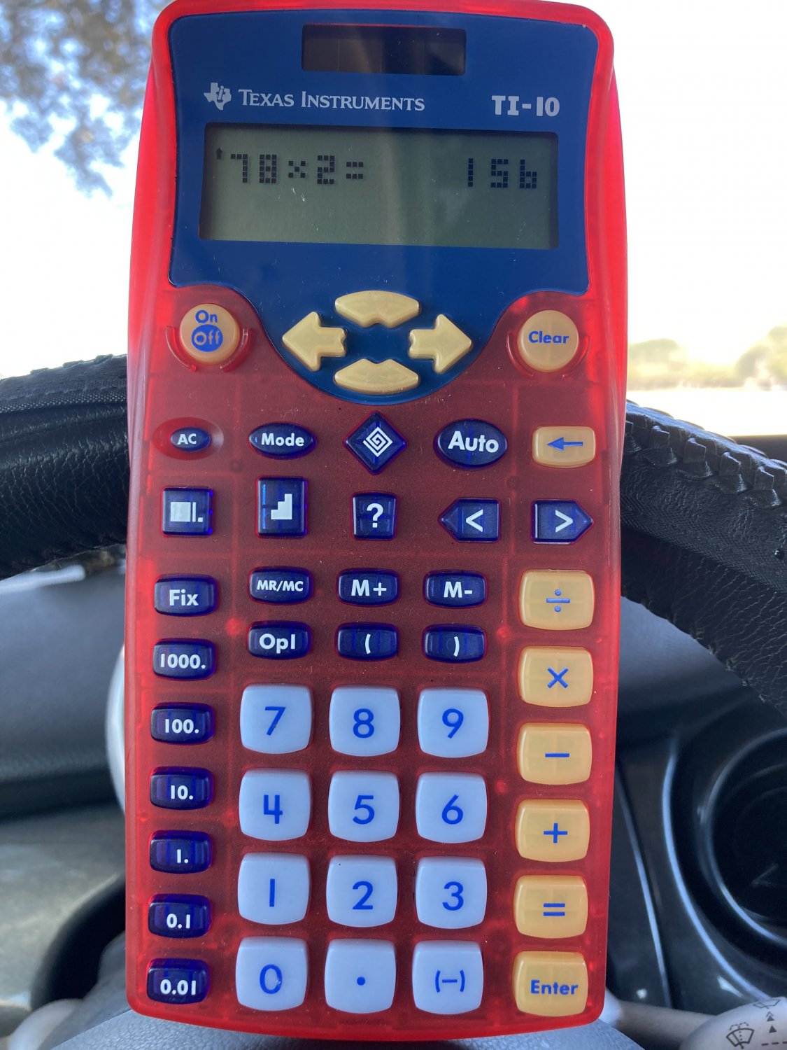 Texas Instruments TI-10 Basic Calculator Teachers Kit Solar Great Find.