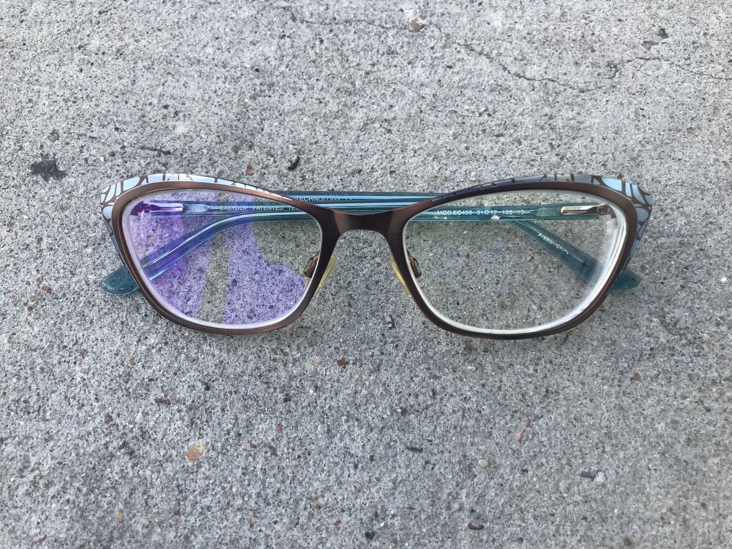 Beautiful Easyclip Patented Technology Near Mint Eyeglasses.