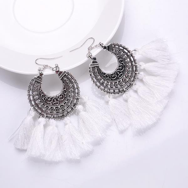 Bohemian Retro Long Tassel Drop Earrings Vintage Dangle Earr 2 E4R