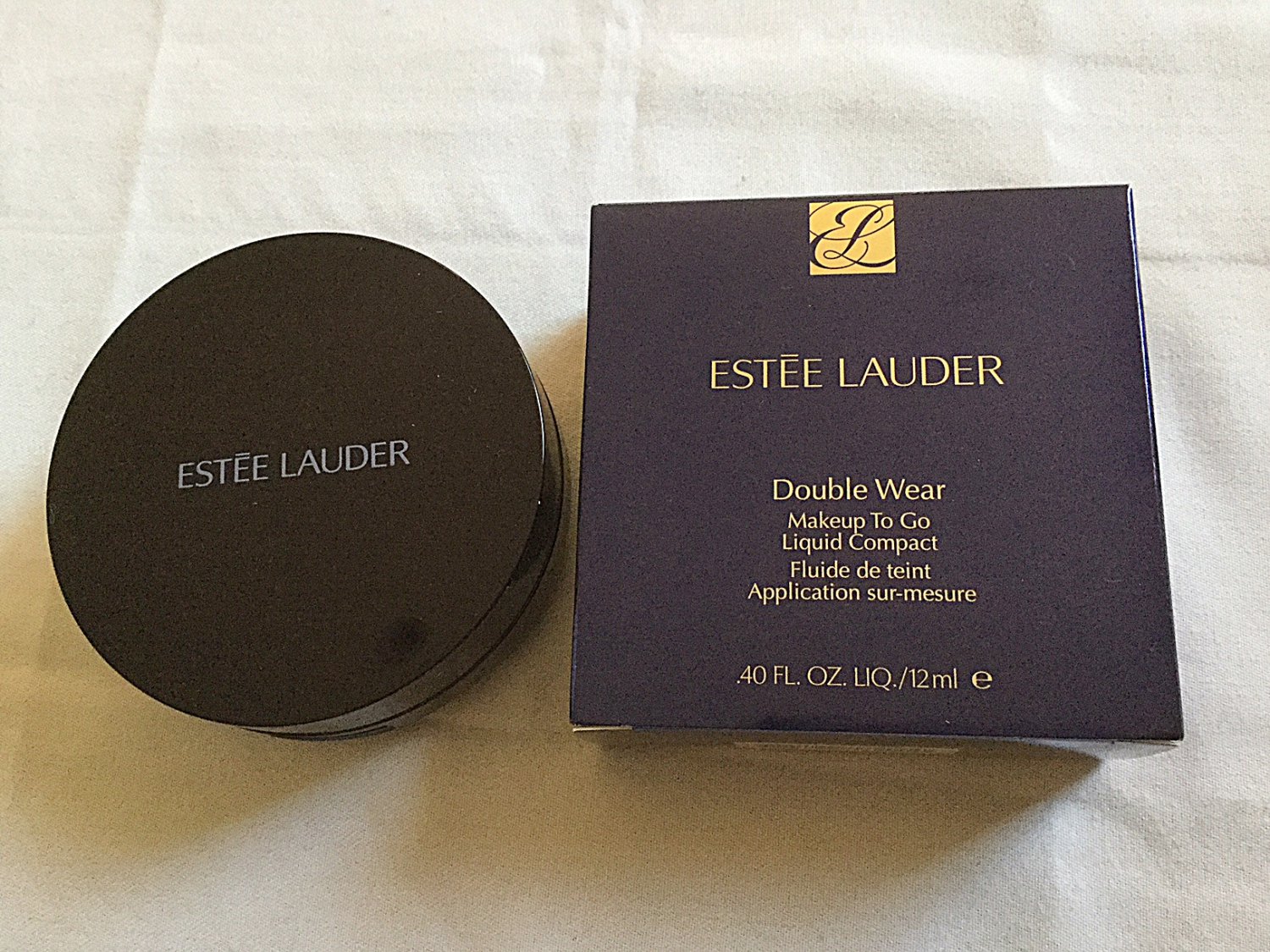 ESTEE LAUDER Double Wear Makeup To Go Liquid Compact Foundation 3C2 ...