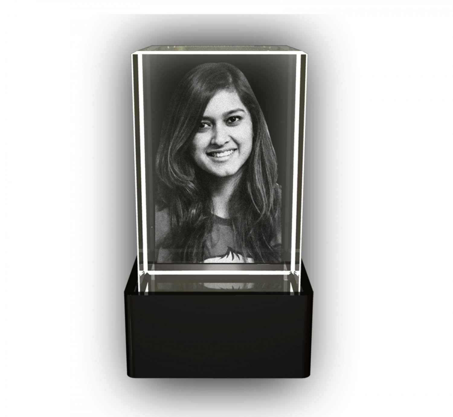 Single 3D Photo Personalized Laser Engraved Crystal Cube 6x4x4 cm ...