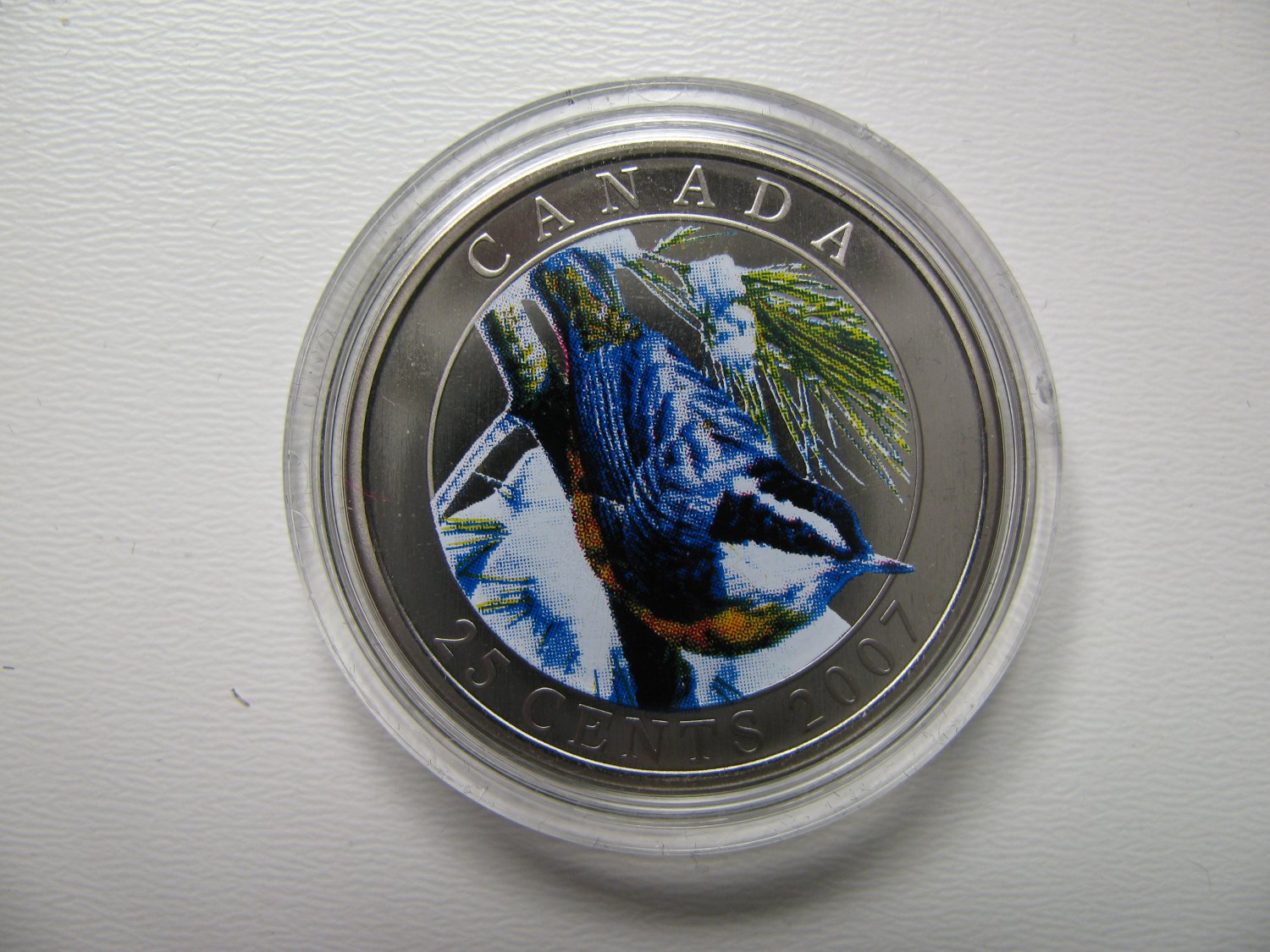2007 Specimen 25 cents Birds of Canada #2-Red-Breasted Nuthatch quarter ...