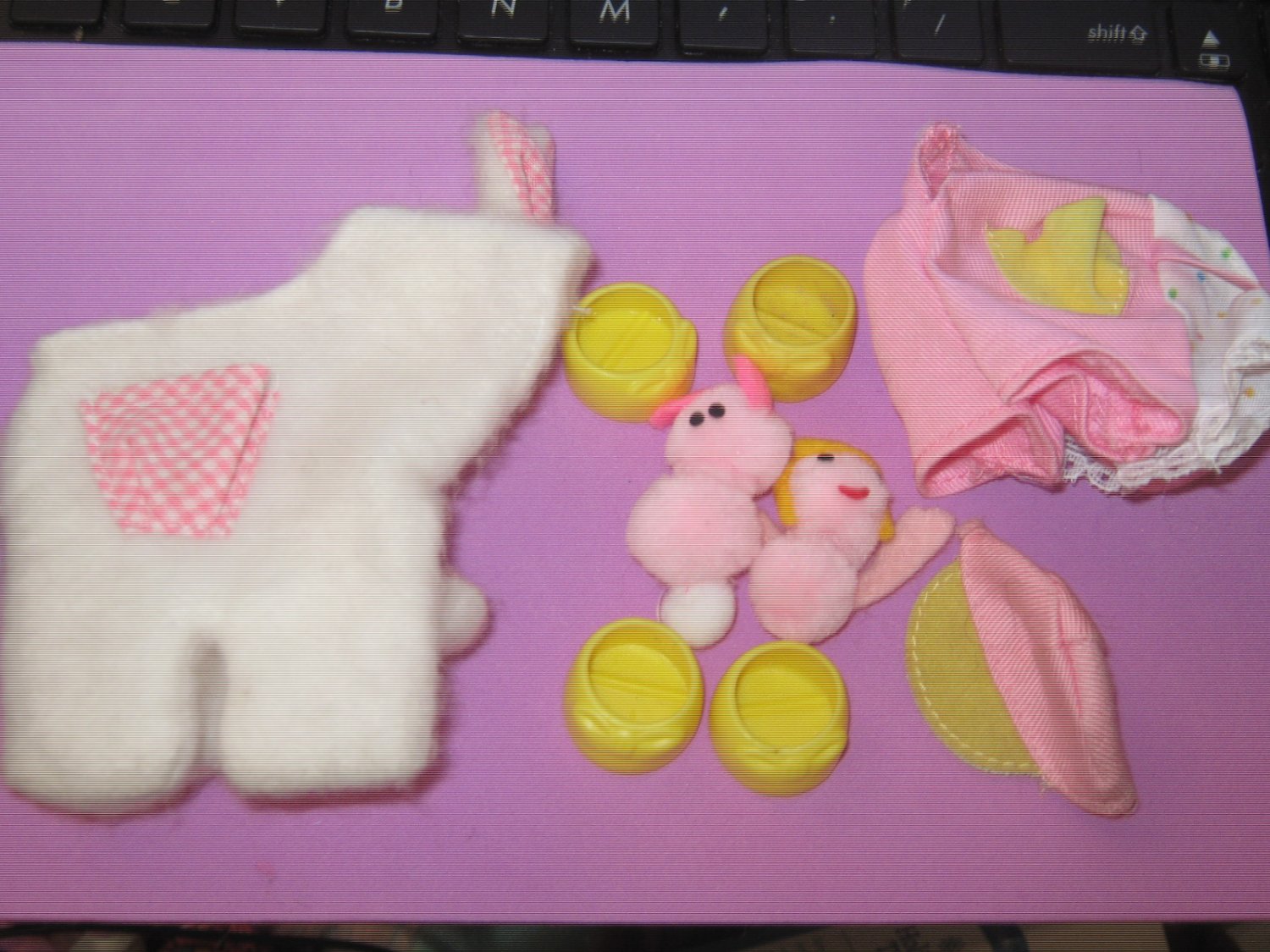 Vintage G 1 My Little Pony MLP - Bunny Suit & Overalls w/ pals