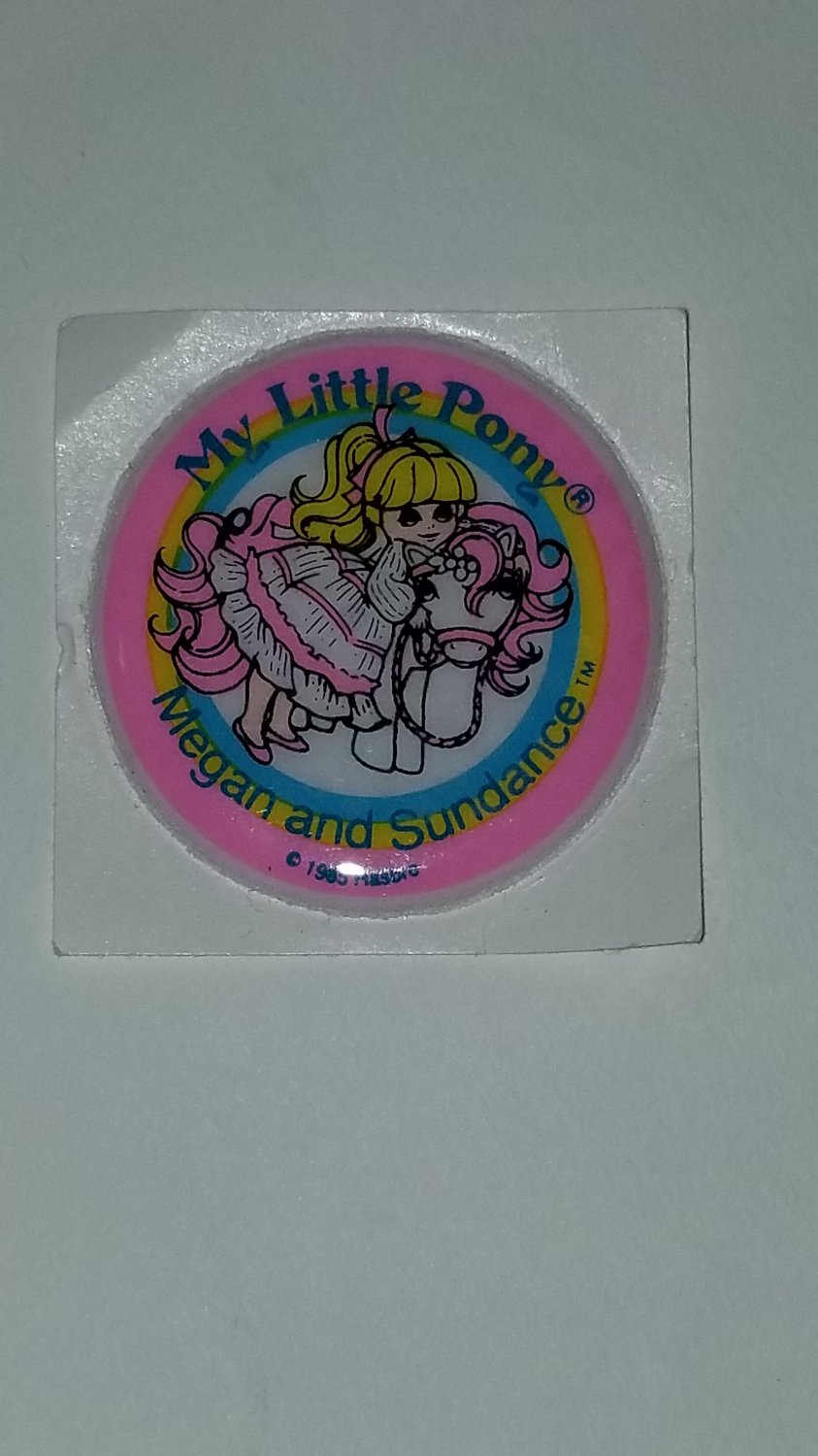 MLP My Little pony Vintage G1 - Megan & Sundance Puffy Sticker